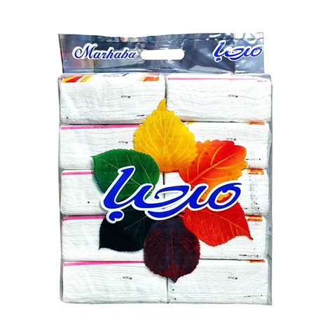 دستمال کاغذی اقتصادی مرحبا بسته 10 عددی هر بسته 100 برگ دولا