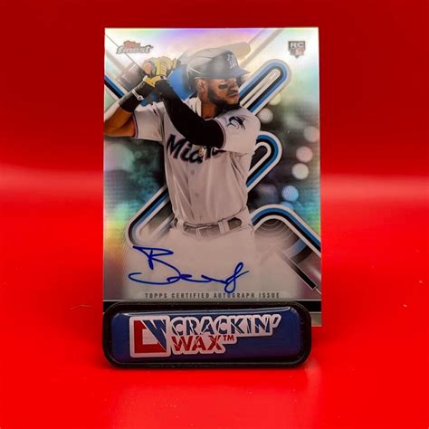 Bryan De La Cruz 2022 Topps Finest Rc Auto Miami Marlins