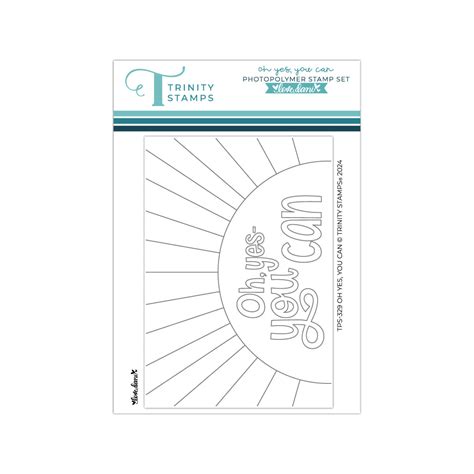 Oh Yes You Can 3x4 Stamp Love Dani Collection Trinity Stamps