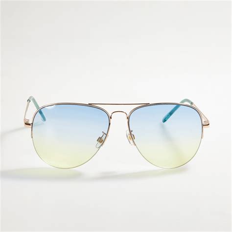 Buy Sunsentials La Express Aviator Sunglasses Greenyellow