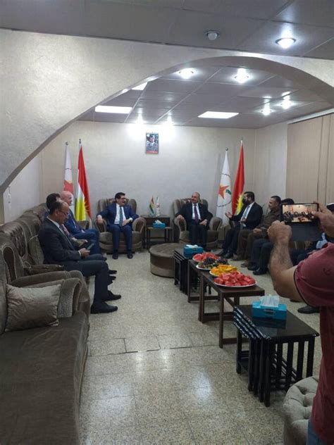 شاندێکی پارتی دیموکراتی کوردستان سەردانی یەکێتی نەتەوەیی دیموکراتی کوردستان دەکات