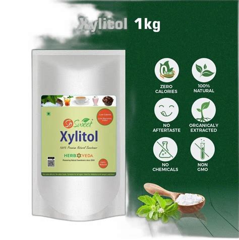 Xylitol Natural Sweetener Crystals Bag 1 Kg 999 Purity At ₹ 375
