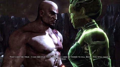 God Of War 3 Ending Cutscene Kratos Legacy Remastered Youtube