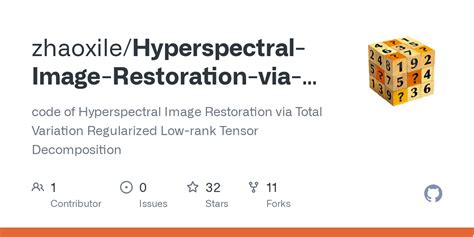 Github Zhaoxilehyperspectral Image Restoration Via Total Variation Regularized Low Rank