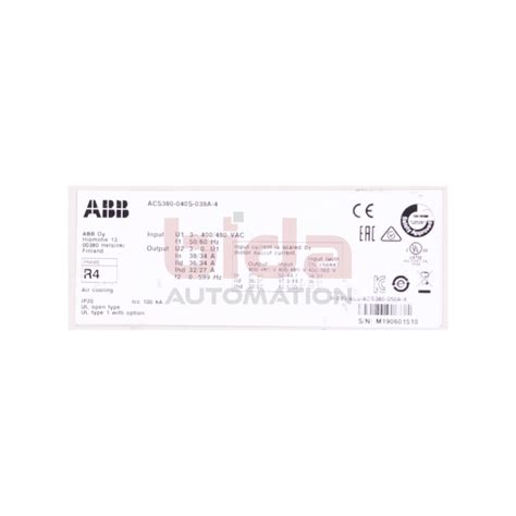 Abb Acs380 040s 038a 4 Frequenzumrichter Frequency Converter 400 48