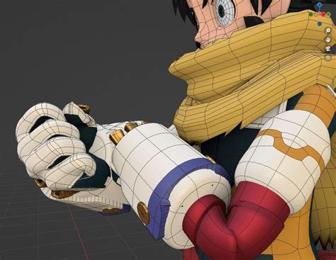 Deku Zeta Suit My Hero Academia 3d Model Rigged Cgtrader