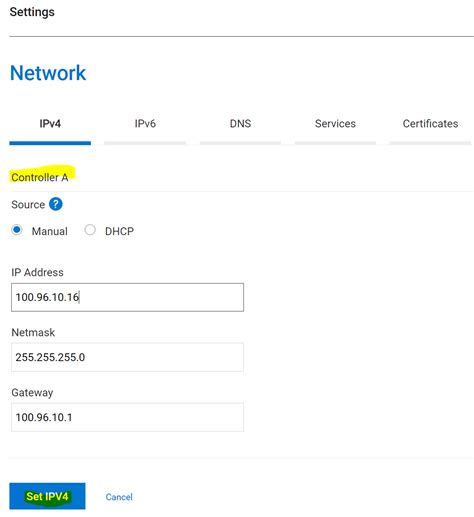 PowerVault ME5 Unable To Change Default Management IP Address Subnet