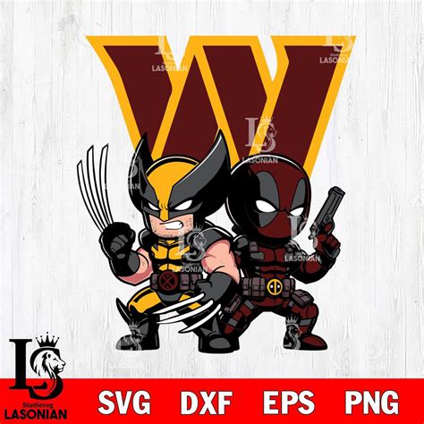 Washington Football Team Deadpool And Wolverine Lasoniansvg