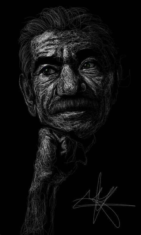 Sayed Ragab Drawing By Mustafa Elshahat Scribble Art