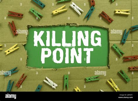 Writing Displaying Text Killing Point Business Approach Phase End