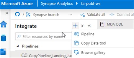 Copy Data Tool In Azure Synapse Analytics Studio