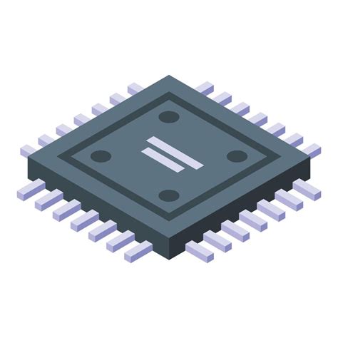 Research Pc Processor Icon Isometric Style Vector Art At Vecteezy