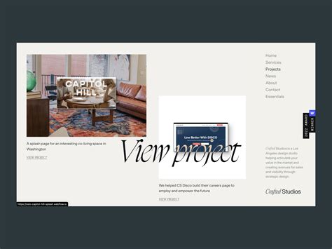 All Projects Page Awwwards