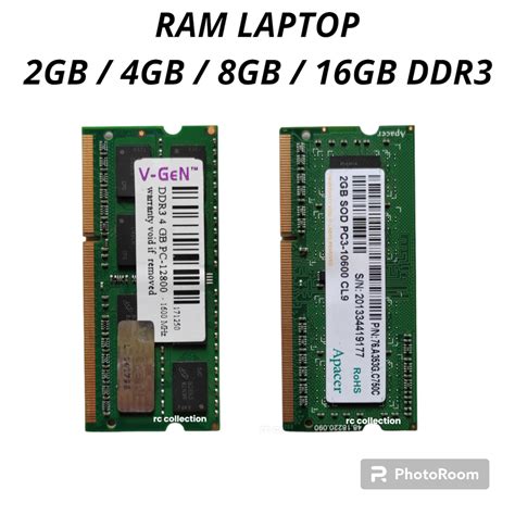 Jual Ram Laptop 2gb 4gb 8gb 16gb Ddr3 Copotan Garansi Toko Shopee