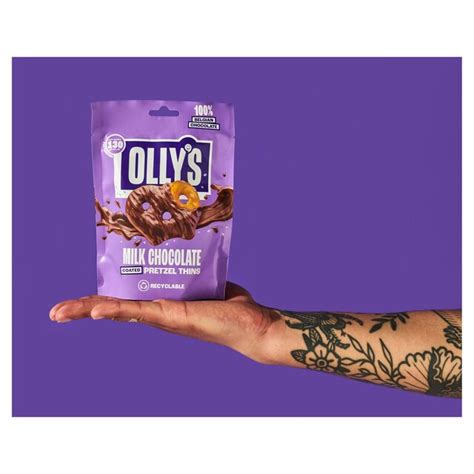 Ollys Pretzel Thins Salted Milk Chocolate Ocado