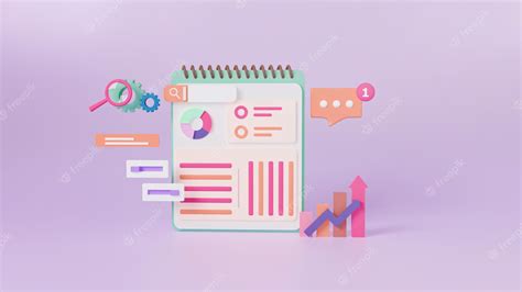 Premium Photo Seo Optimization Digital Marketing Data Analysis Concept 3d Illustration Rendered