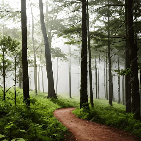 Premium Ai Image Forest Landscape Beautiful Scenery