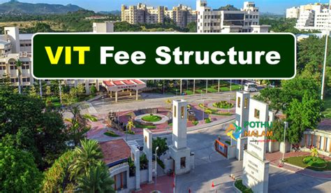 Vellore Institute Of Technology Vit Fee Structure Ug Pg