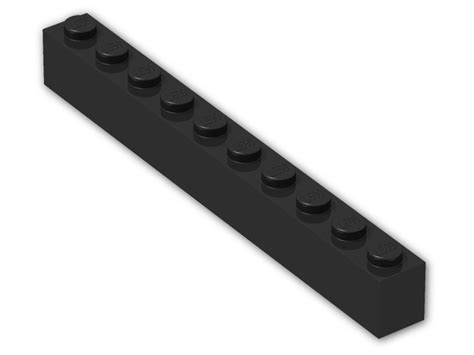 Brick 1 X 10 6111 Black