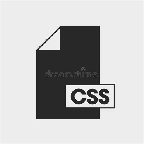 Cascading Style Sheet File Format Icon Stock Vector Illustration Of