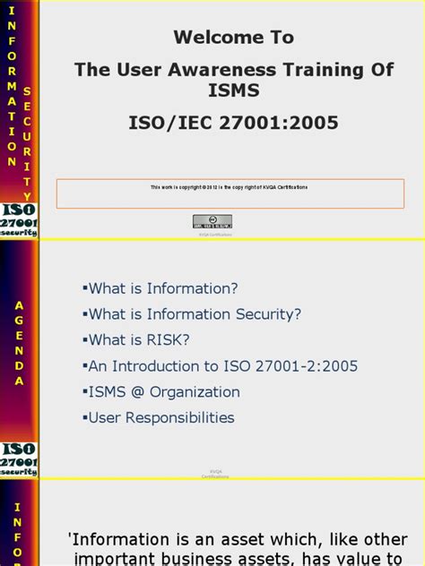 Iso27k Awareness Presentation Pdf Threat Computer Information Security
