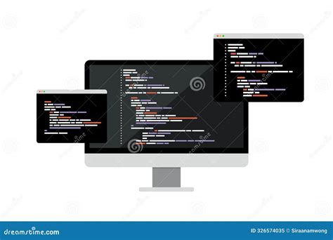 Concept Of Computer Programming Or Developing Software Or Game Stock Illustration Illustration