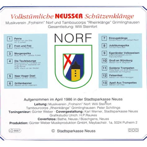 Volkstümliche Neusser Schützenklänge I Musikverein Frohsinn Norf