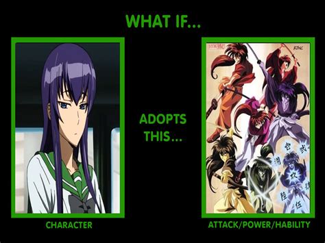 What If Saeko Adopts Hitten Mitsurugi Ryu By Mikey906 On Deviantart