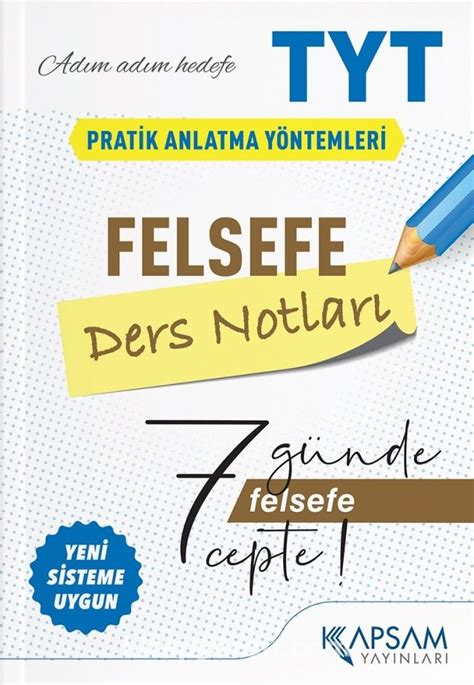 TYT Felsefe Ders Notları PDF İndir PDF Oku İndir