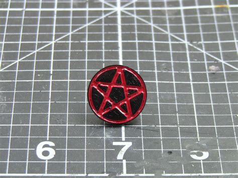 Pentagram Enamel Pin By Nick Tailor Download Free Stl Model