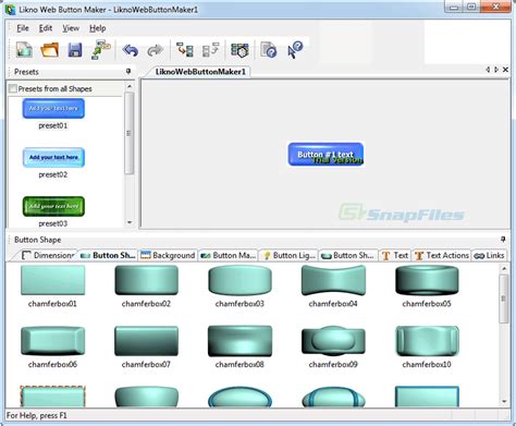 likno web button maker screenshot and download at