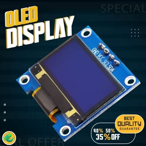 0 96 Inch I2c 128x64 Blue Oled Display Module For Arduino Latest Price In Bangladesh Bd