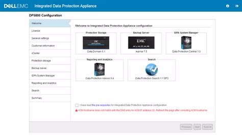 Idpa 배포를 진행할 수 없습니다 다음 오류 Acm 호스트 이름이 Acm Ip의 Dns와 일치하지 않습니다 Dell