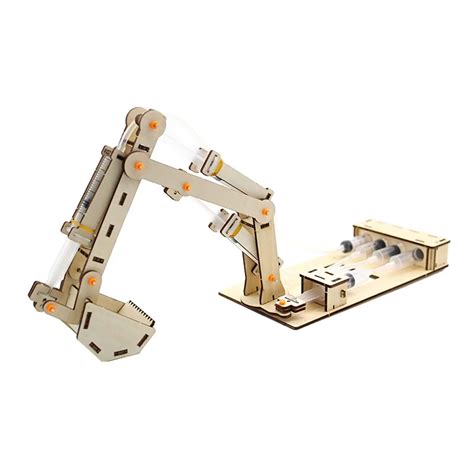 Diy Excavator Model Hydraulic Excavator Toy Diy Wooden Safe Excavator
