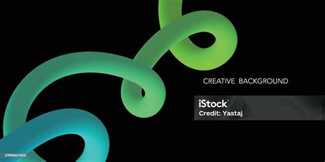 Abstract Color Background With Dynamic Gradient Lines Vector 3d Curve