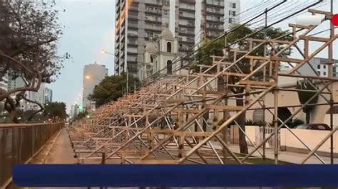 Inicia Instalación De Tribunas Y Desvío Vehicular En La Avenida Brasil