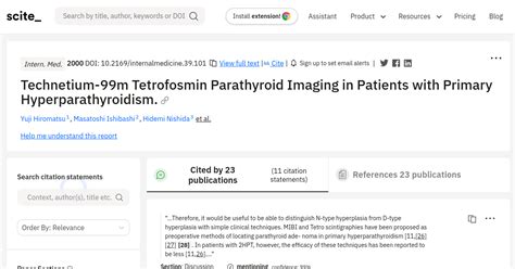 Technetium 99m Tetrofosmin Parathyroid Imaging In Patients With Primary Hyperparathyroidism