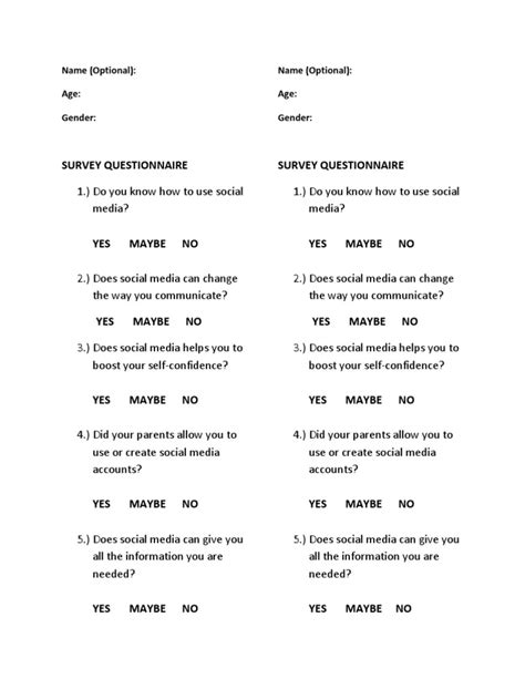 Survey Questionnaire Survey Questionnaire Name Optional Age