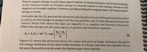 Solved 1 A Using Eq 4 Calculate The Electrostatic