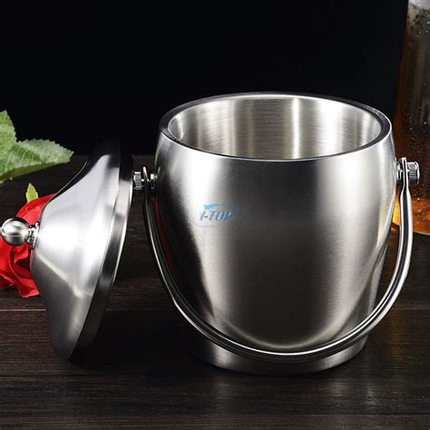 파티 및 뷔페 얼음 양동이 대형 얼음 용기 샴페인 와인 병 뚜껑과 집게가 있는 스테인리스 스틸 얼음 양동이 샴페인 하이넥 6병용 얼음 양동이 구입 얼음 양동이 음료수