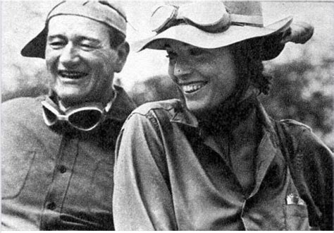 With Elsa Martinelli While Filming Hatari