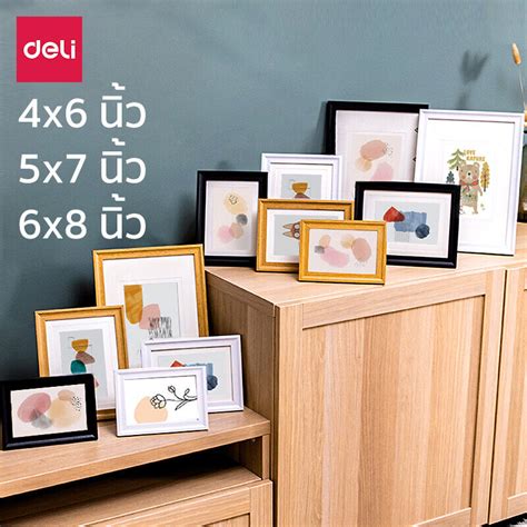กรอบรูปมินิมอล กรอบใส่รูปภาพ กรอบรูปแขวนผนัง 4 ขนาด 4x6นิ้ว 5x7นิ้ว 6x8นิ้ว และ A4 ใส่รูปตั้ง