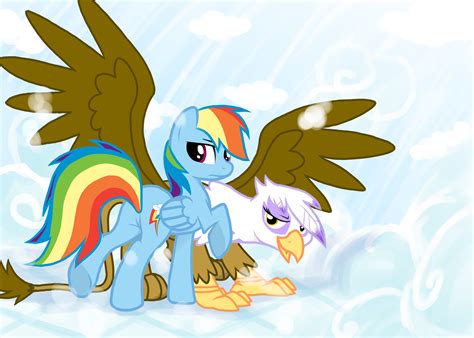 Rainbow Dash And Gilda By Sotoco On Deviantart
