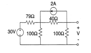 Solved Using Nodal Analysis Determine Voltage V In The Chegg Com