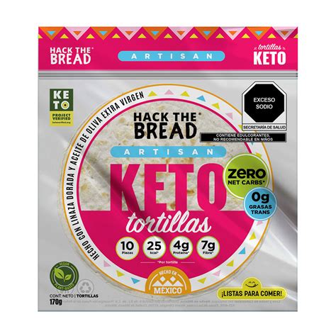 Tortillas Keto Cero Carbohidratos Sin Azúcar De Hack The Bread® 25