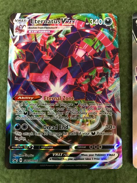 Mavin Pokemon Eternatus V VMax Full Art Black Star Promo Cards TCG