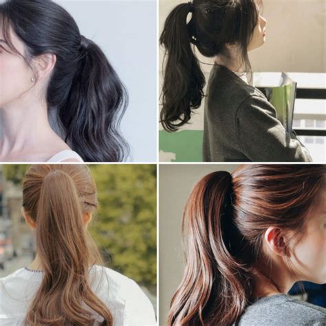 머리예쁘게묶기 포니테일 한끗차로 사랑스럽고 자연스럽게 묶는법 4가지 네이버 블로그
