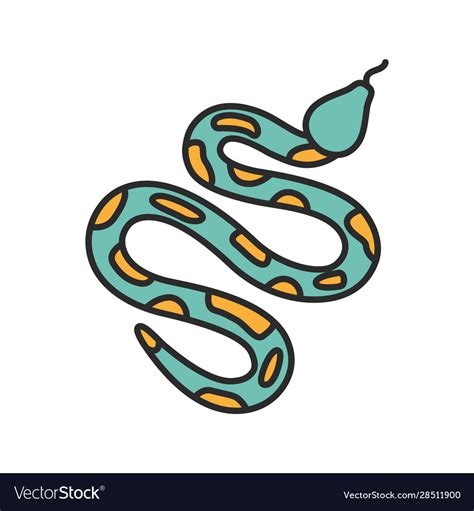Python Color Icon Royalty Free Vector Image VectorStock