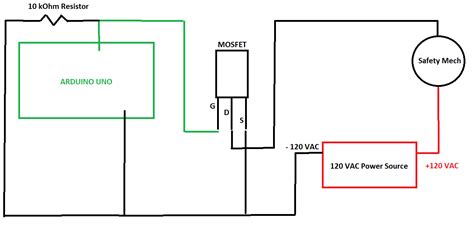 Switching MOSFET Switch In V AC Application With Arduino Uno Electrical Engineering