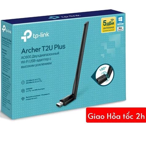 Hỏa Tốc USB WiFi 5G TP LINK T2U 600Mbps nano card WiFi TpLink 5G cho pc laptop bộ chuyển đổi